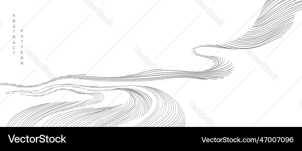 Abstract background with black and white lines Vector Image