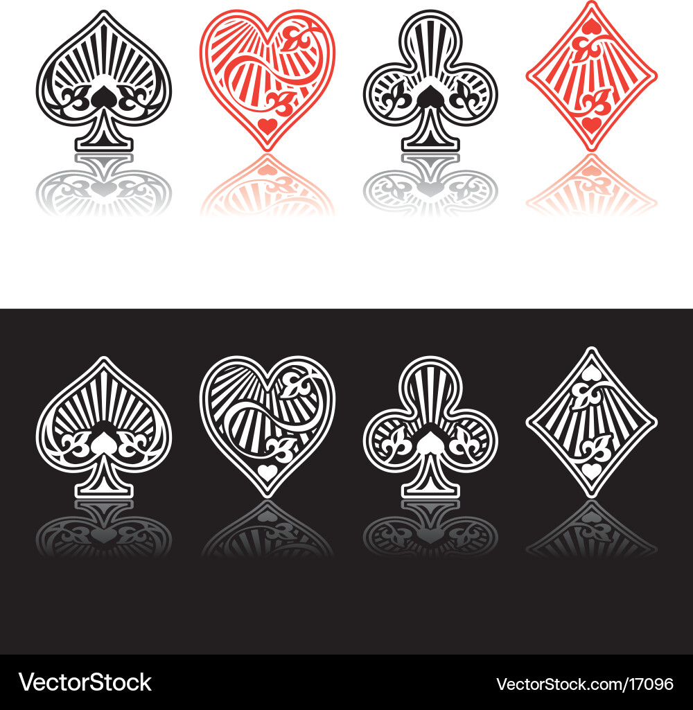 Card symbols Royalty Free Vector Image - VectorStock