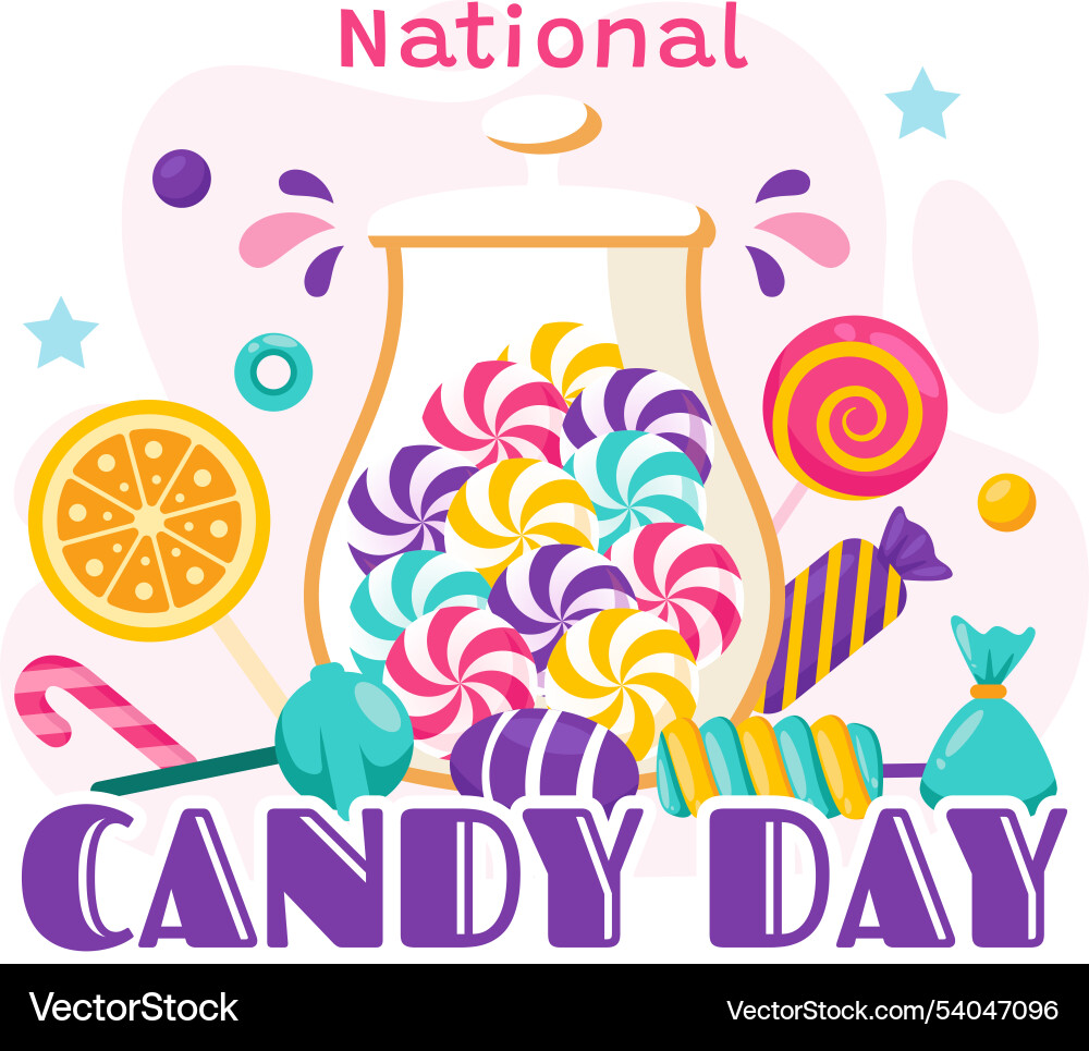 National candy day on november 4 featuring Vector Image