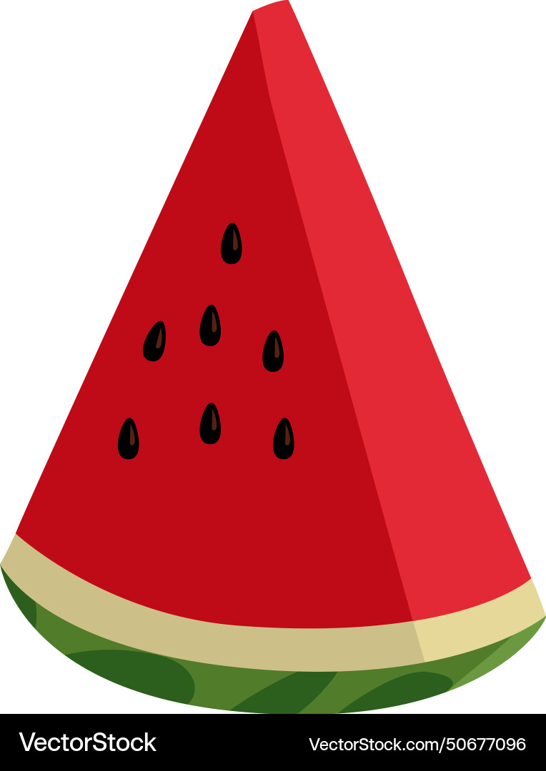 Watermelon slice art Royalty Free Vector Image