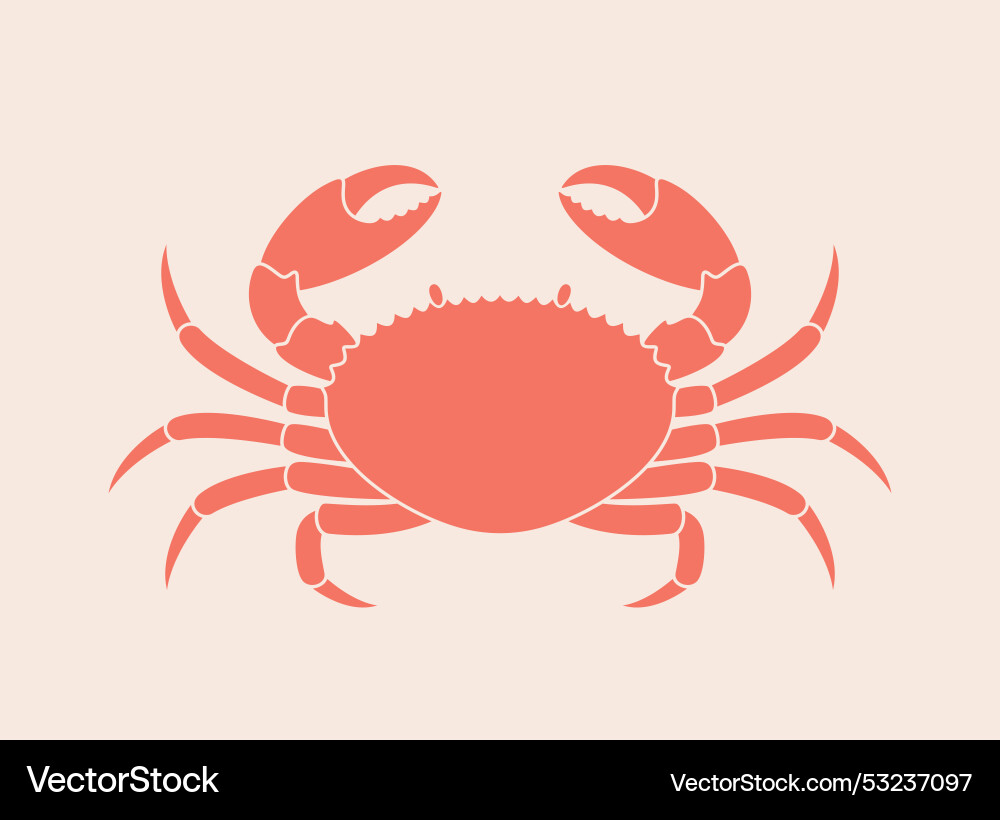 Crab Royalty Free Vector Image - VectorStock