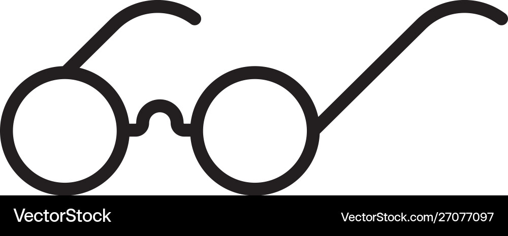 Glasses graphic design template isolated Vector Image