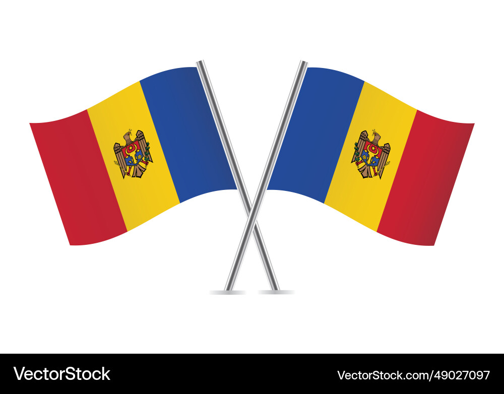 Moldova flags moldovan Royalty Free Vector Image