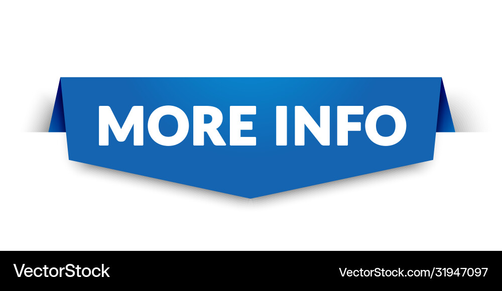 More info label modern web banner design Vector Image