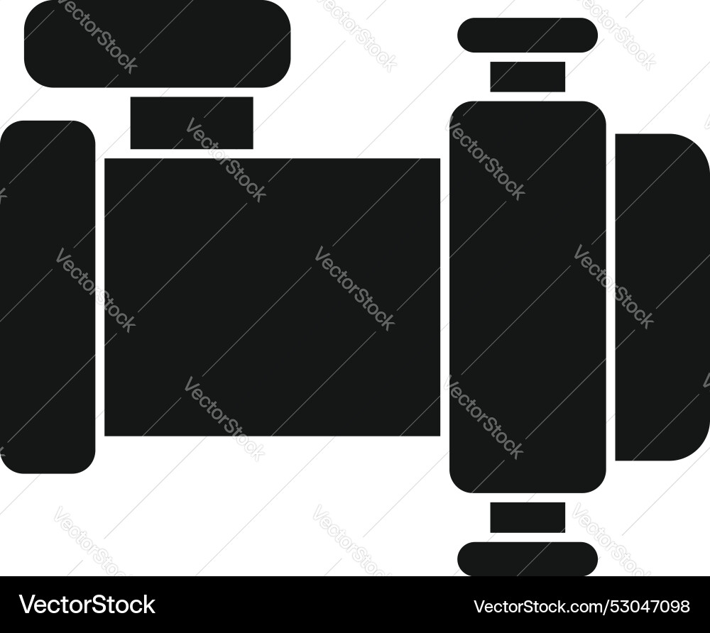 Control water valve with pipe connecting using Vector Image