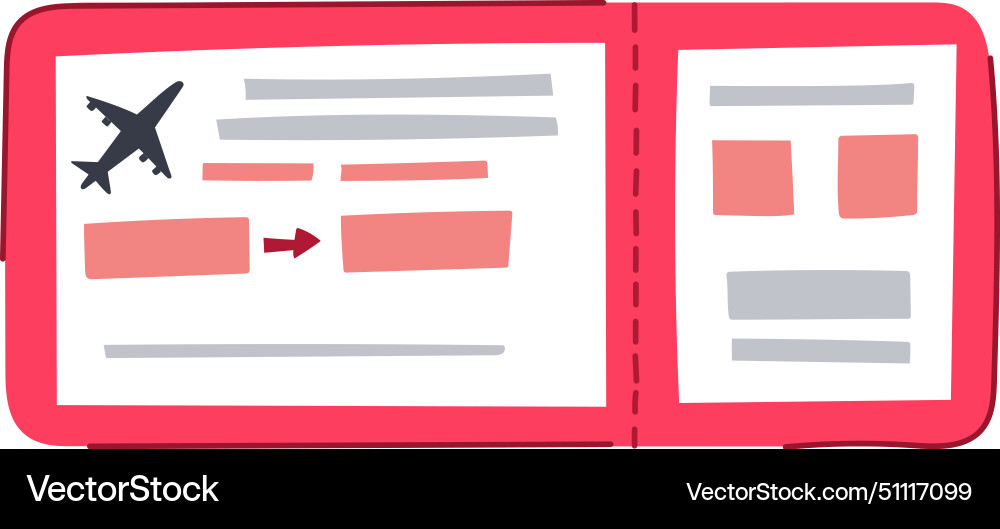 Check-in Bordkarte Lizenzfreies Vektorbild - VectorStock