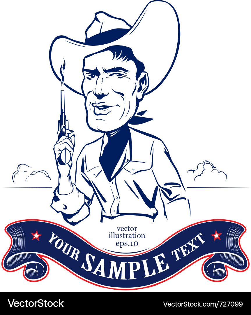 Cowboy Royalty Free Vector Image - VectorStock