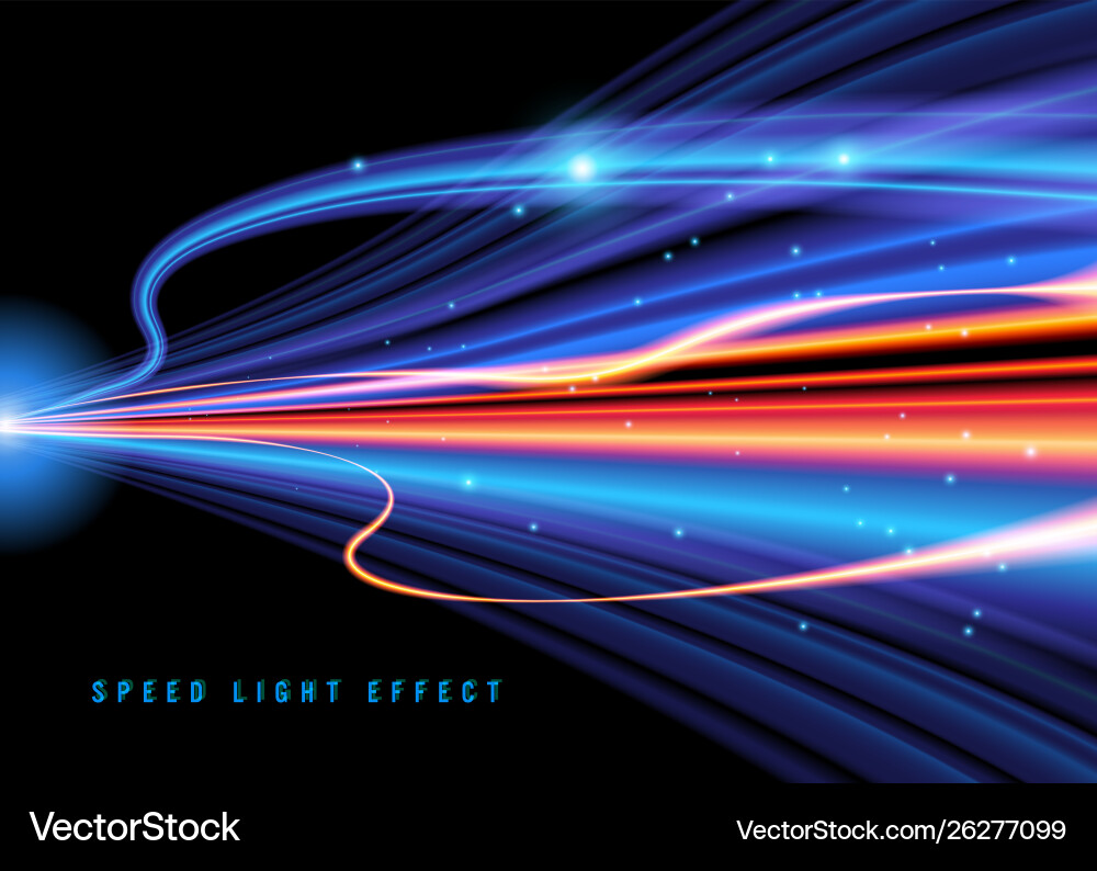 Fantasy light speed background Royalty Free Vector Image