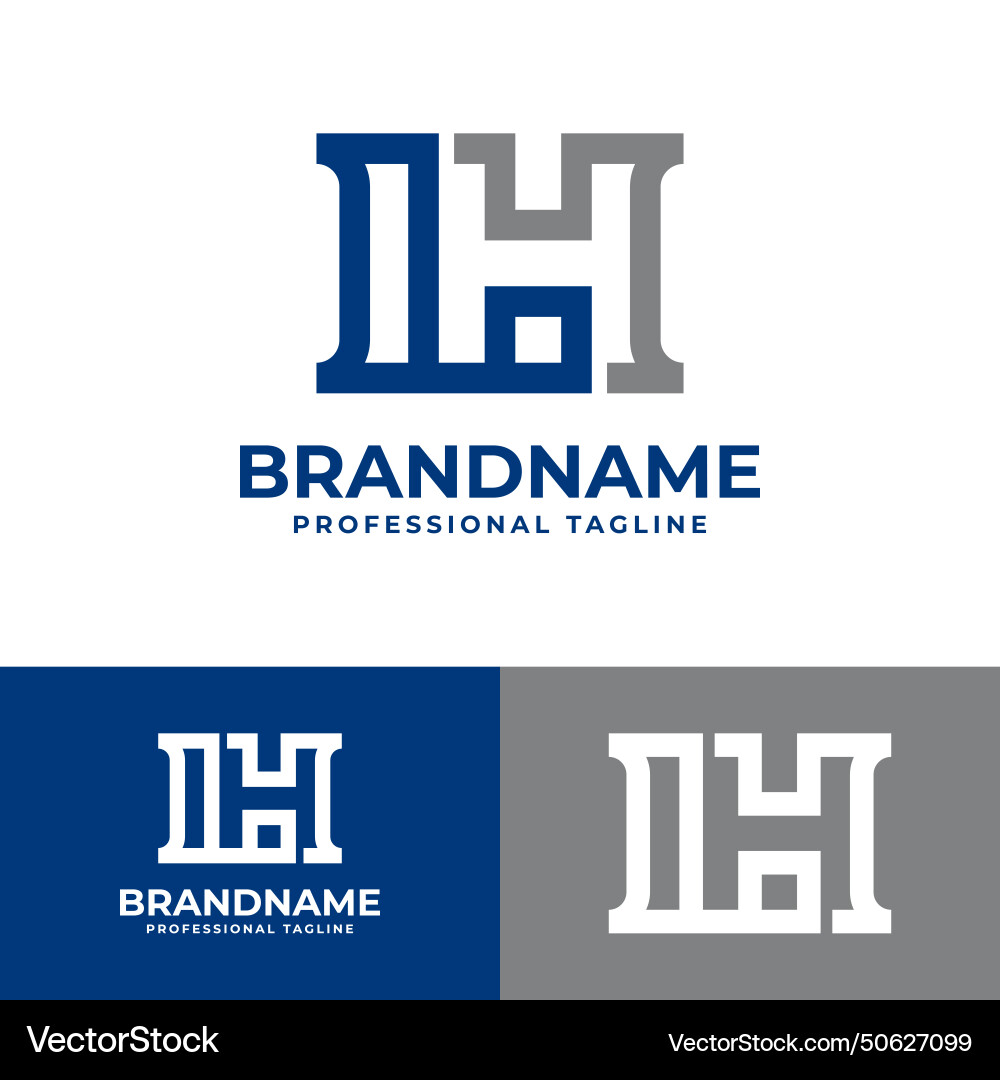 Letters hl monogram logo suitable for business Vector Image