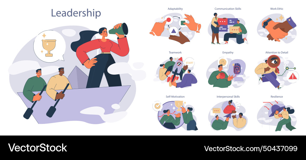 Soft skills set Royalty Free Vector Image - VectorStock