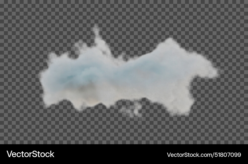 Transparent special effect stands out with fog Vector Image