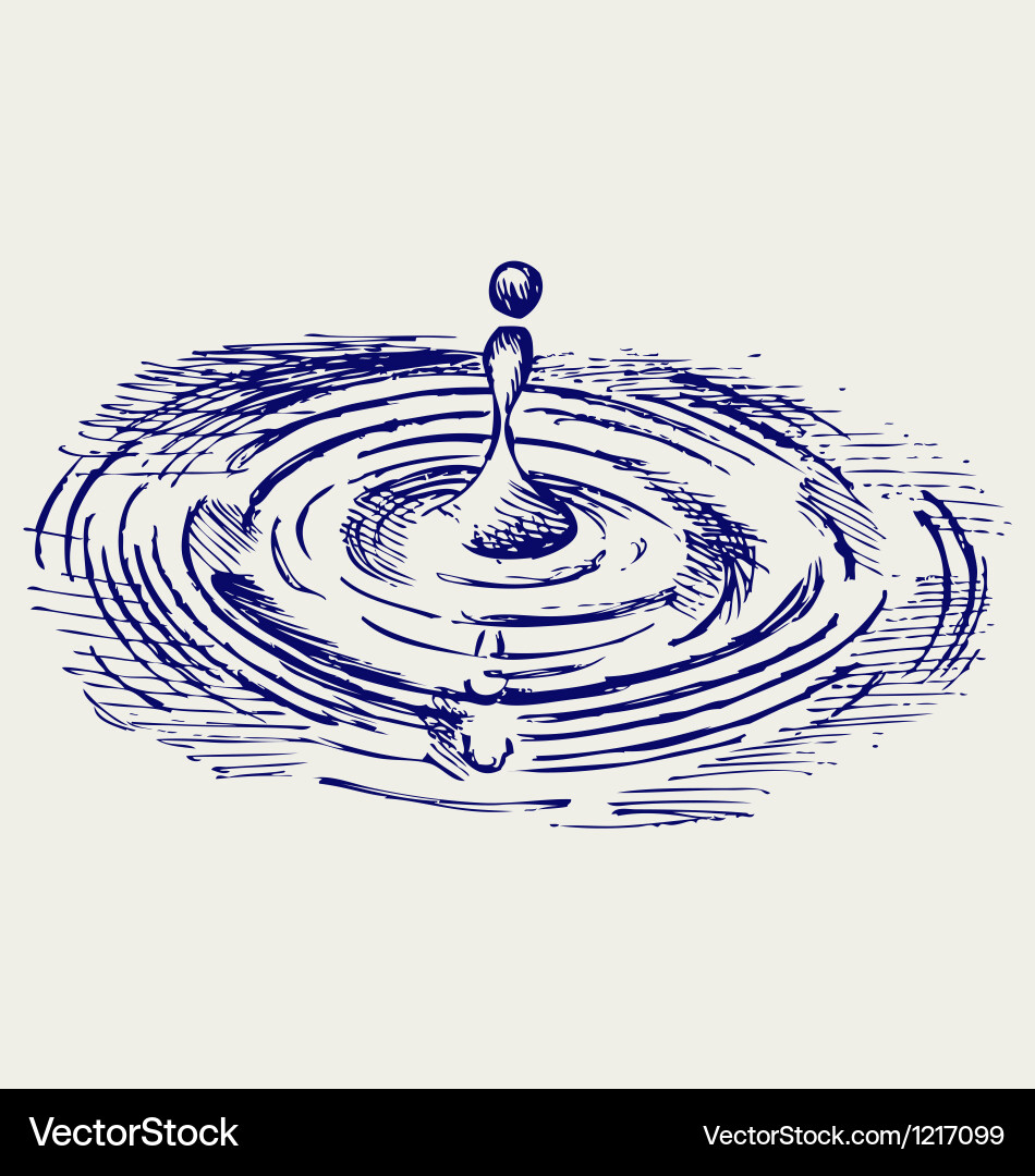 Water drops Royalty Free Vector Image - VectorStock