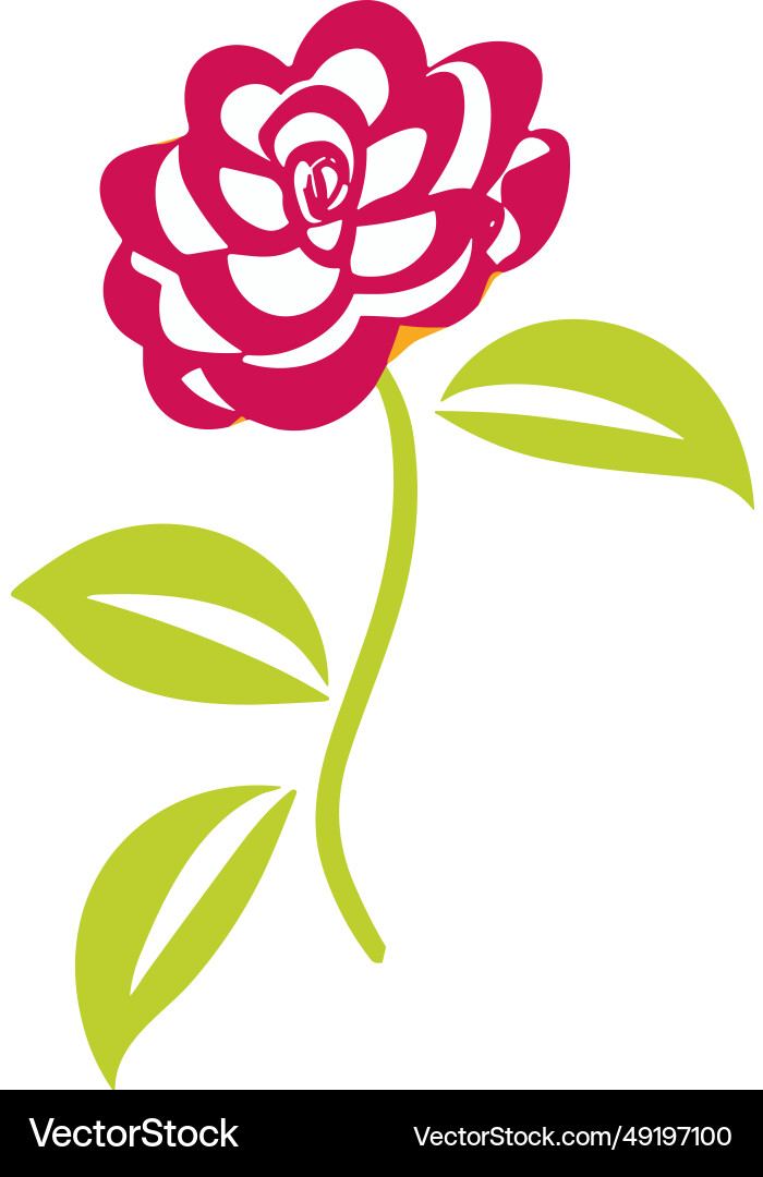 Simple flower design Royalty Free Vector Image