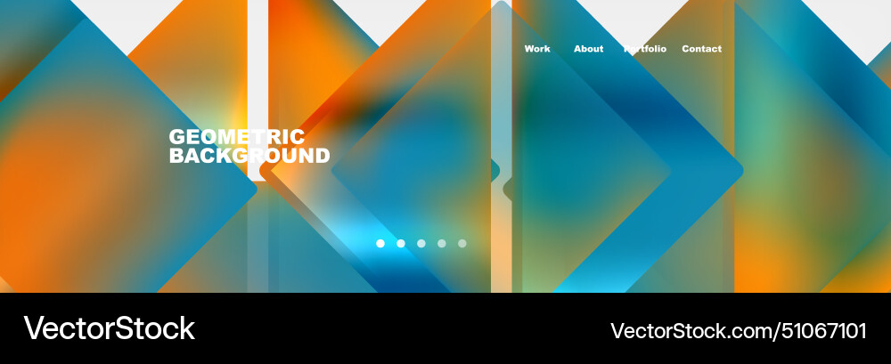 A blue and orange geometric background Royalty Free Vector