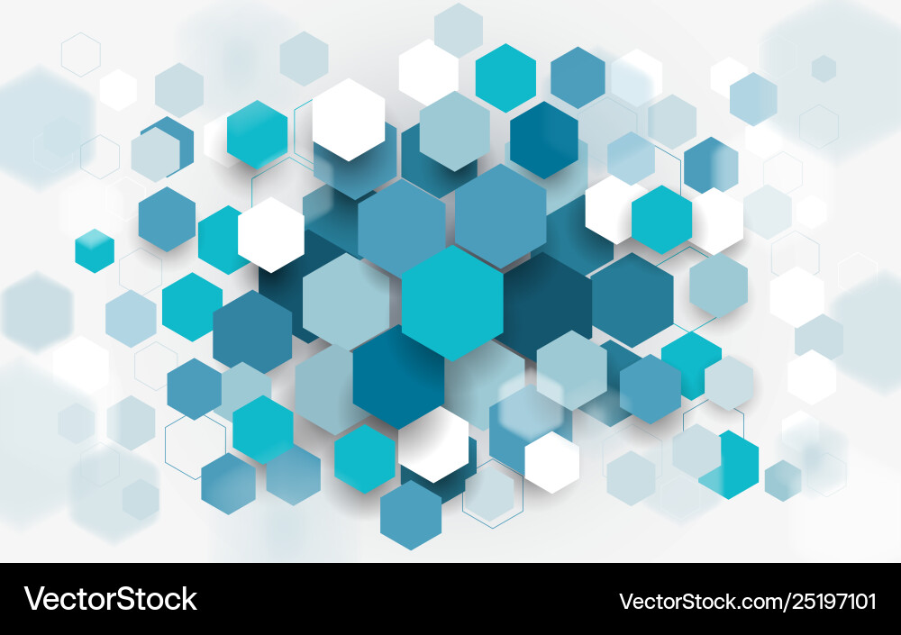 Blue And White Hexagon Logo Hexagon Physical Security