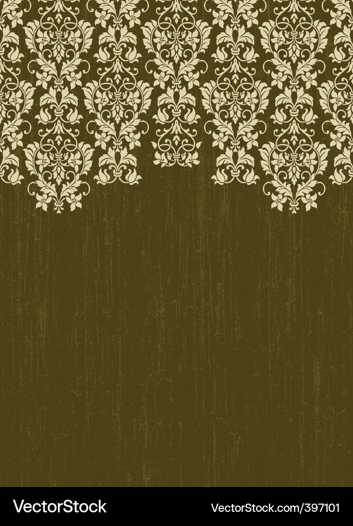 Ornate Floral Swirl Background Royalty Free Vector Image