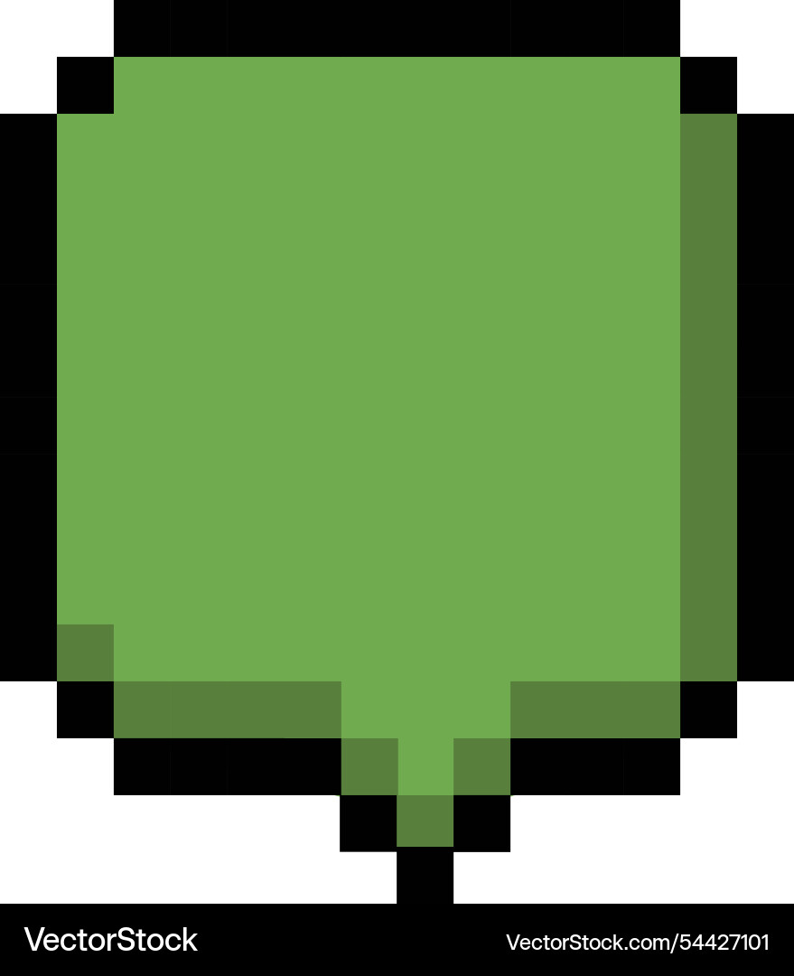 Pixel art speech bubble Royalty Free Vector Image