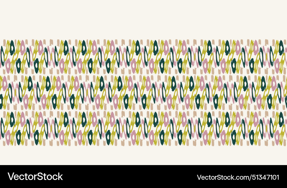 Summer meadow botanical hand drawn border Vector Image