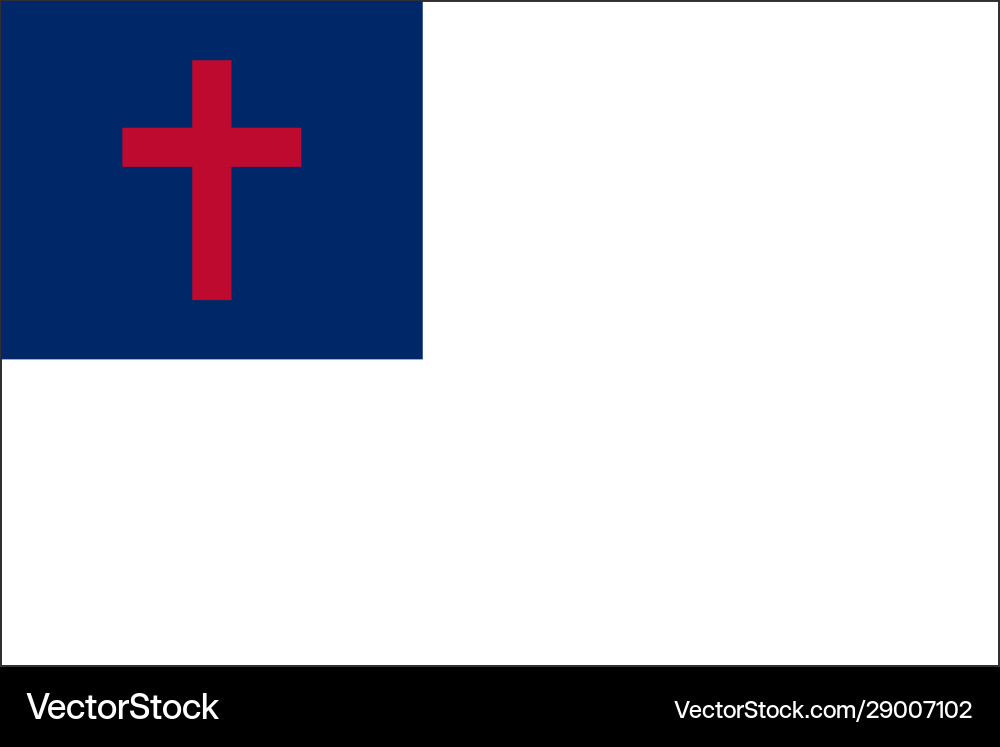 Christian Faith Flag Royalty Free Vector Image