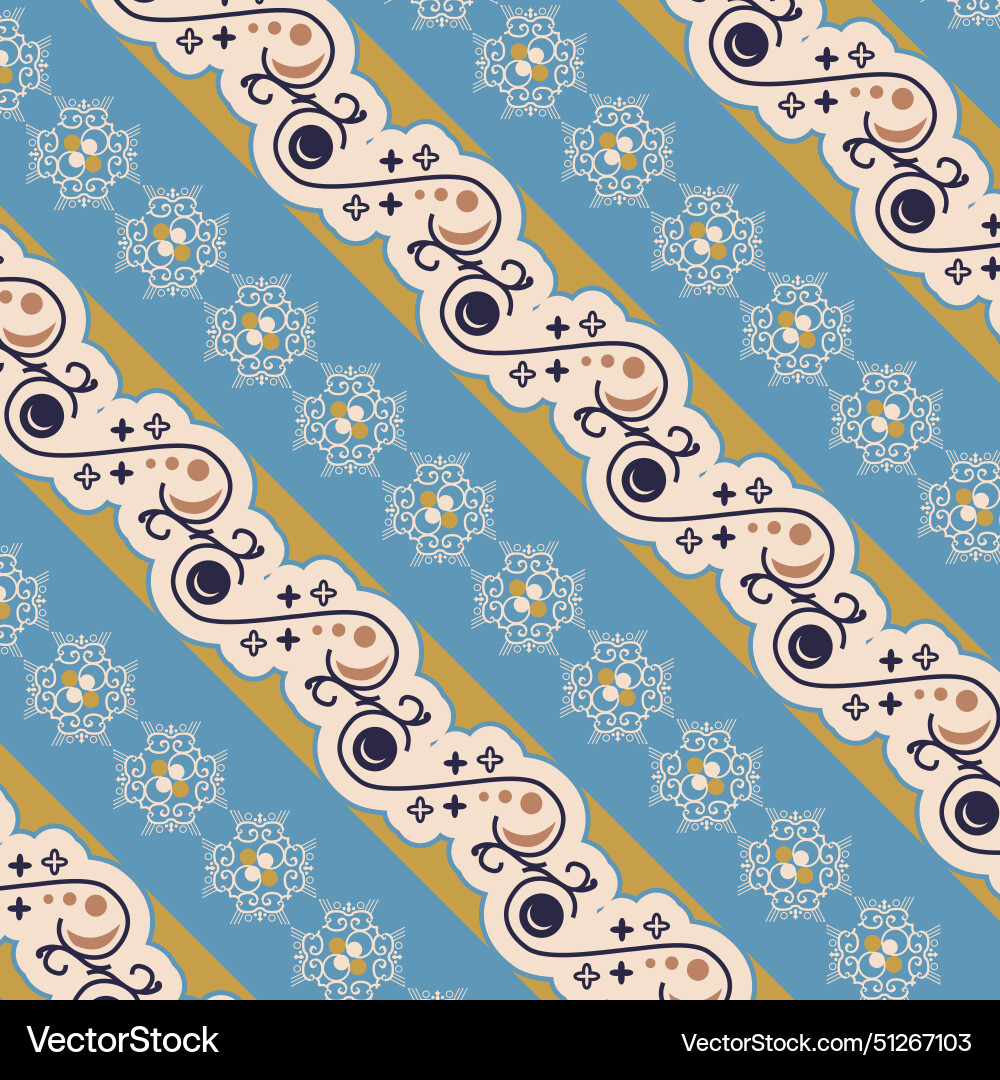 Ethnic traditional batik indonesia pattern Vector Image