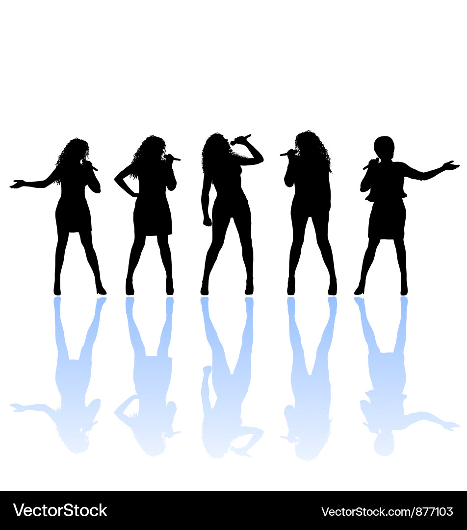 Female singer Royalty Free Vector Image - VectorStock
