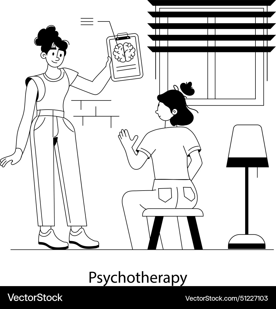 Psychotherapy Royalty Free Vector Image - VectorStock
