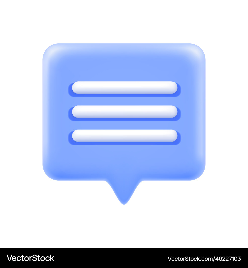Speech bubble communication box Royalty Free Vector Image