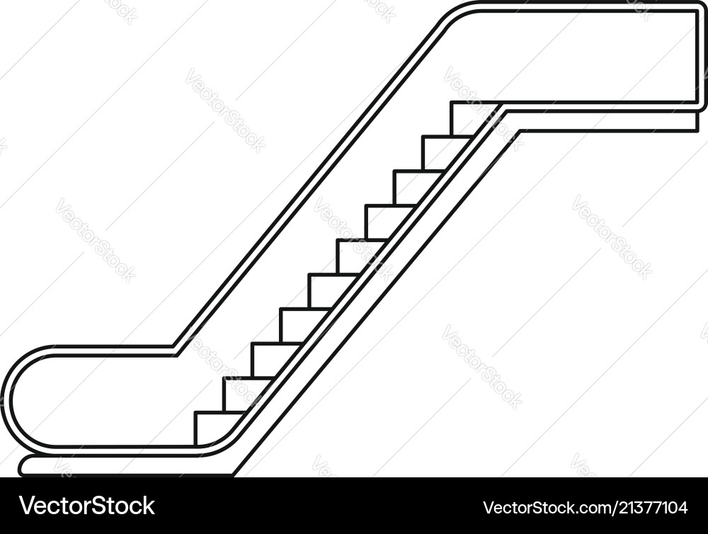 Glas Escaler Icon Lizenzfreies Vektorbild - VectorStock