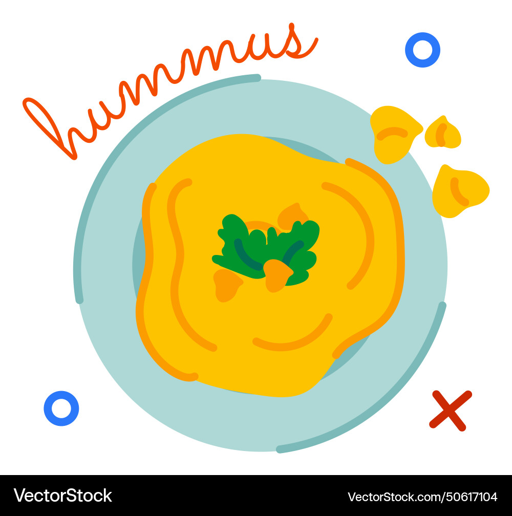 Hummus Royalty Free Vector Image - VectorStock