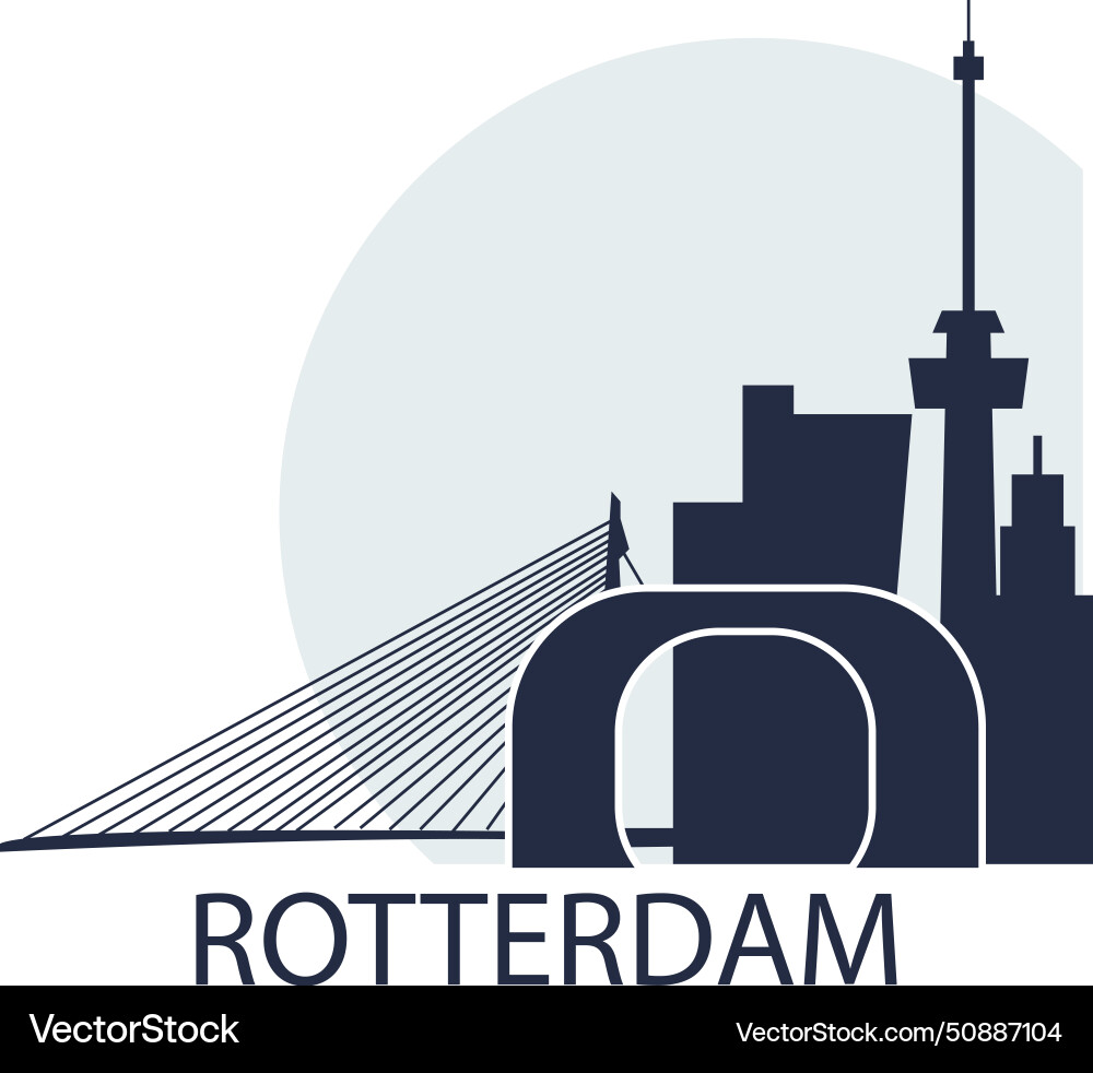 Impresión Del Logotipo De Rotterdam
