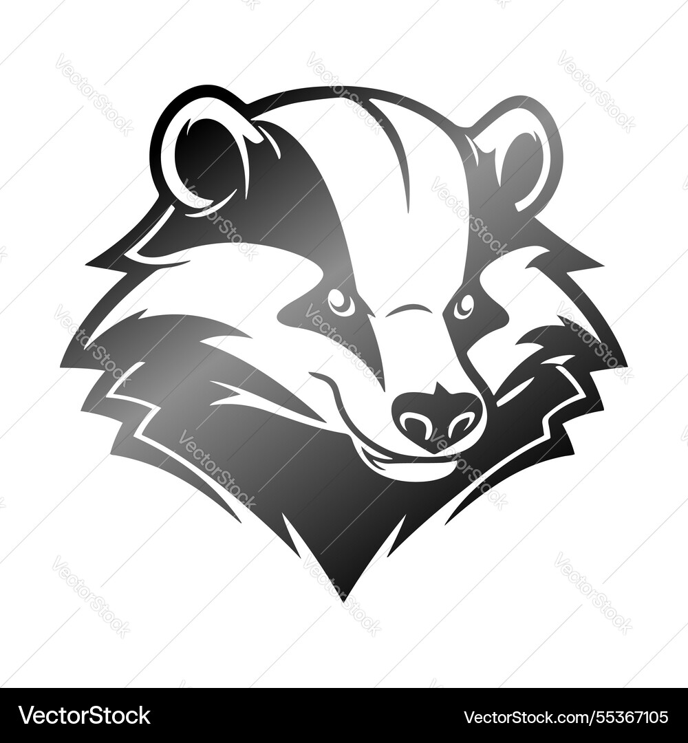 Badger clip art design mascot Royalty Free Vector Image