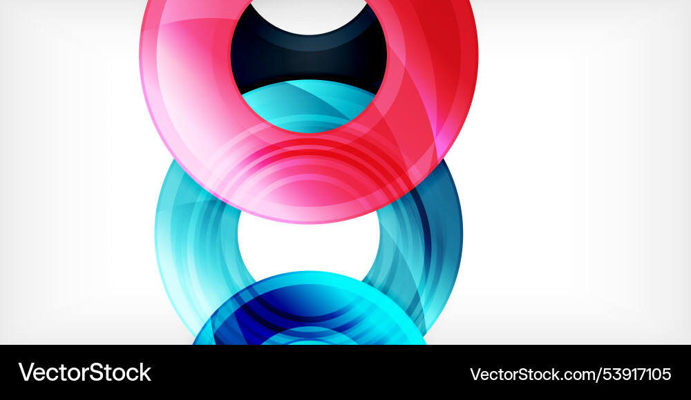 Circles round elements ring shapes premium Vector Image