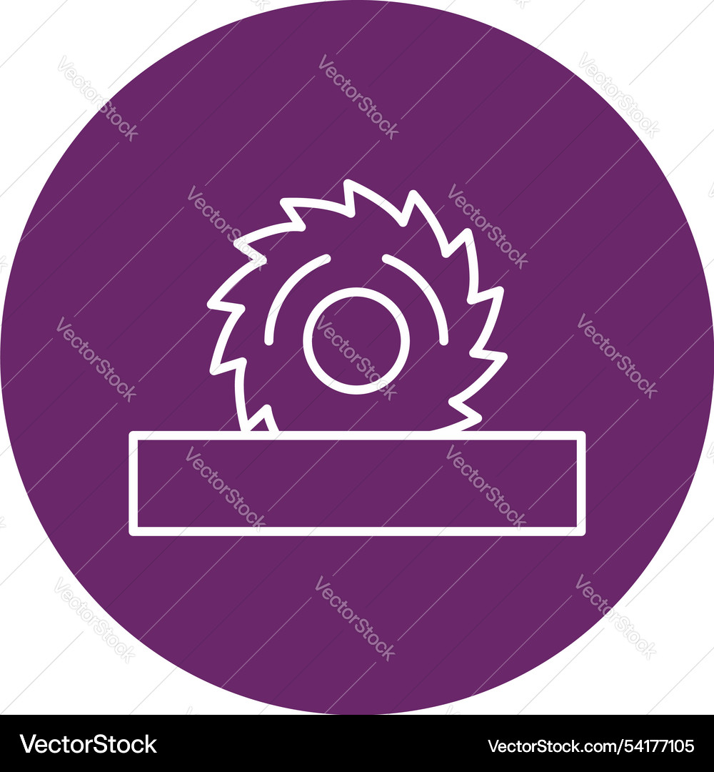 Circular saw Royalty Free Vector Image - VectorStock