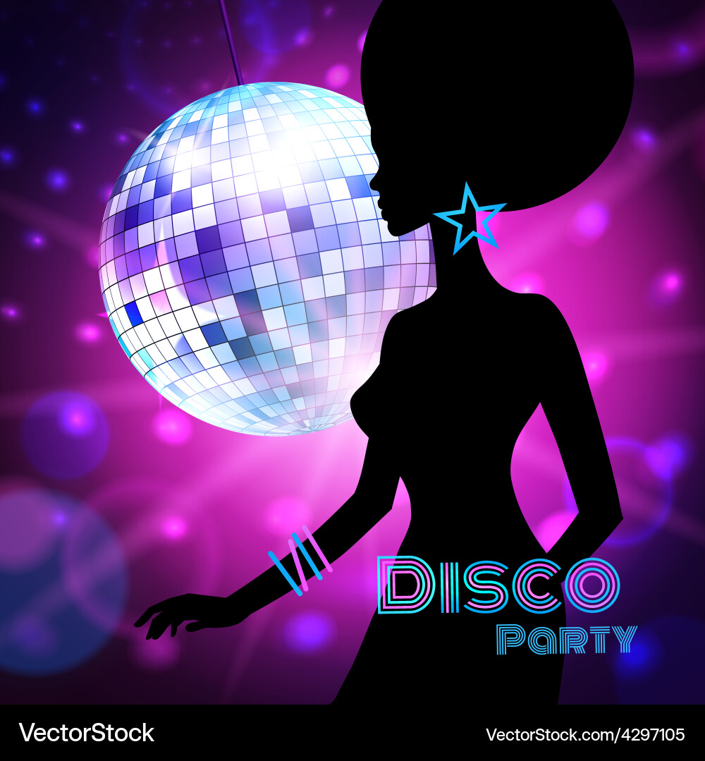 Disco party Royalty Free Vector Image - VectorStock