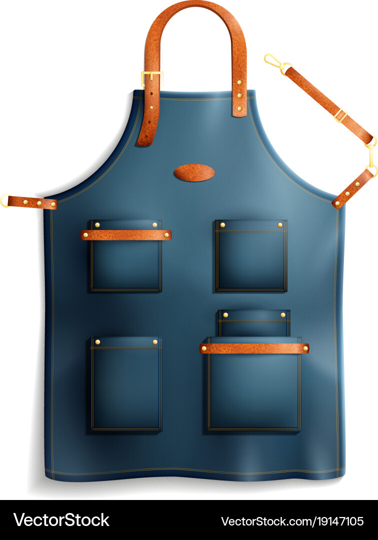 Realistic professional apron Royalty Free Vector Image