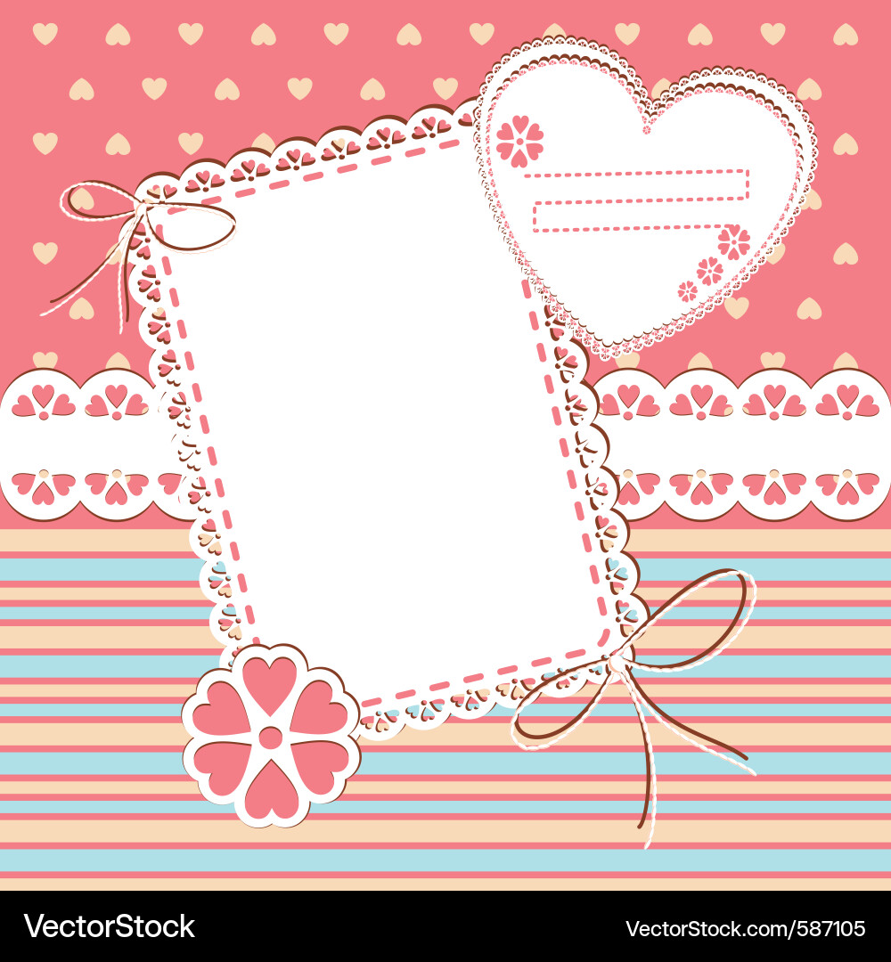 Scrap template Royalty Free Vector Image - VectorStock