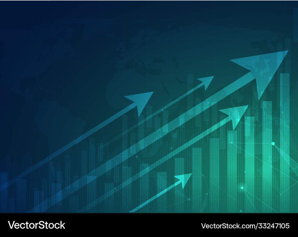 Stock Market Chart - Candle Stick Graph Royalty Free Vector