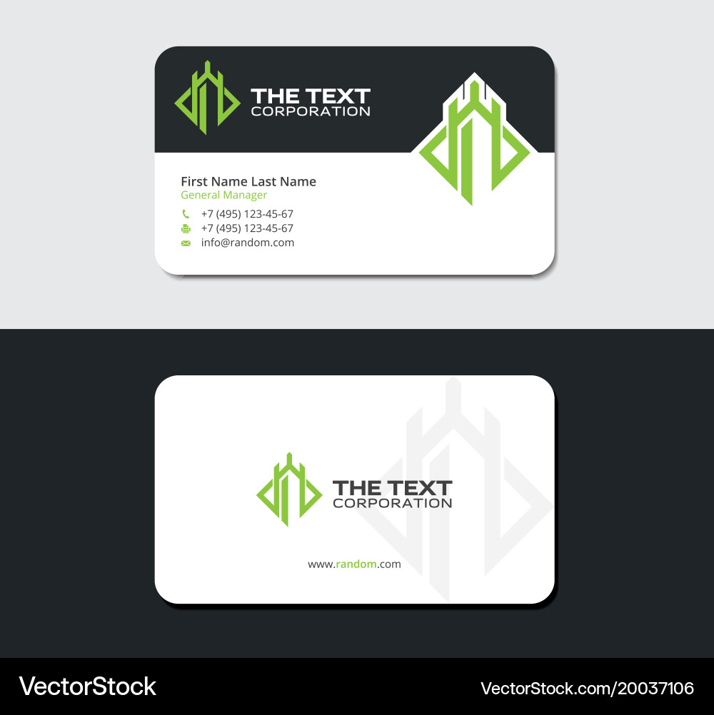 Business card for history museum Royalty Free Vector Image