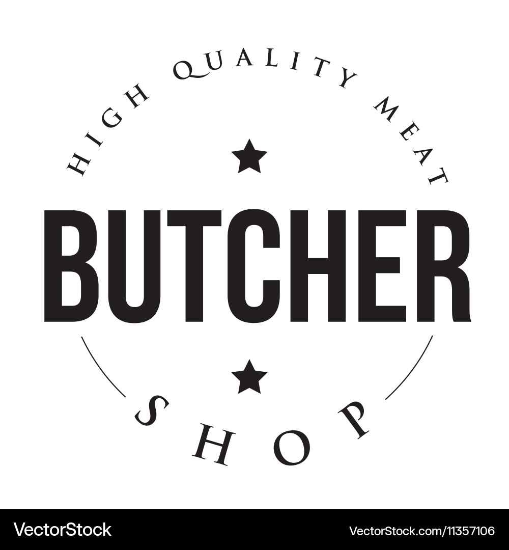Butcher shop vintage stamp Royalty Free Vector Image