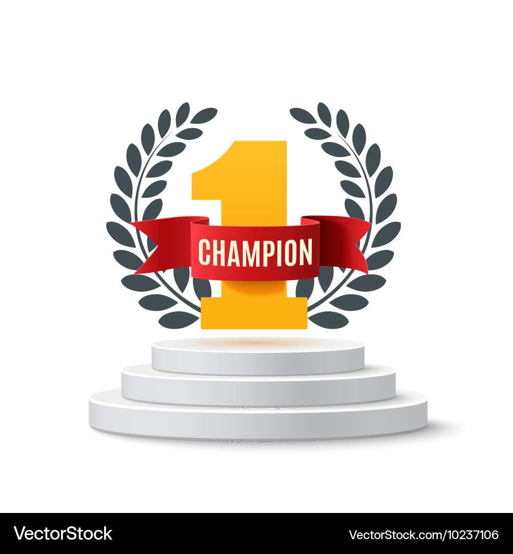 Champion abstract background Royalty Free Vector Image