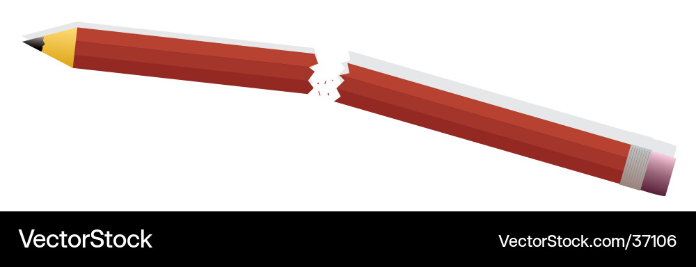 Pencil anger Royalty Free Vector Image - VectorStock