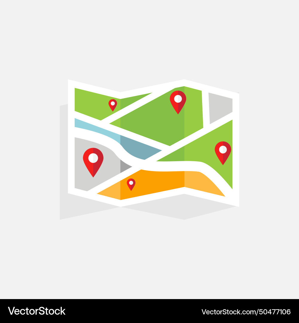 Pointer icon direction label marker sign Vector Image