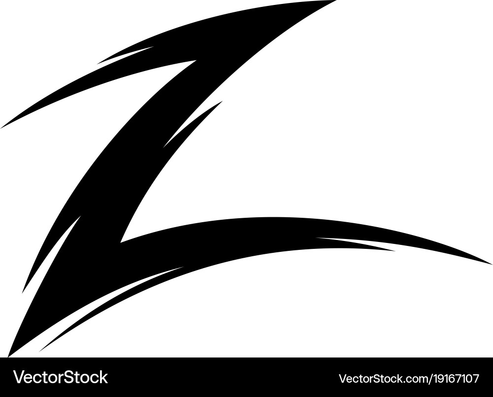 Letter-z Royalty Free Vector Image - VectorStock