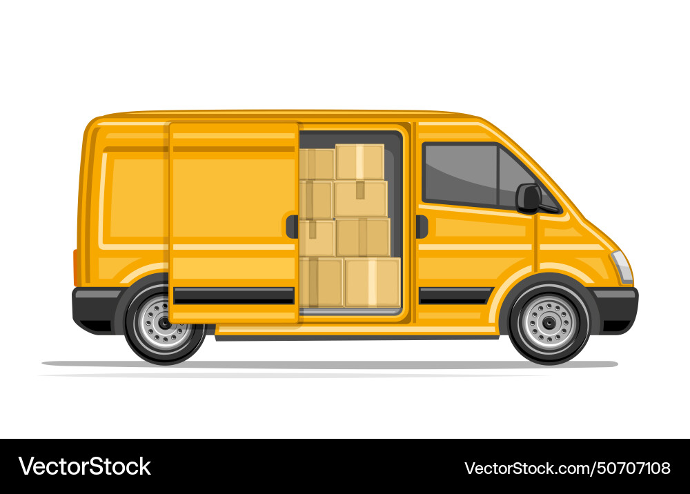 Delivery van Royalty Free Vector Image - VectorStock