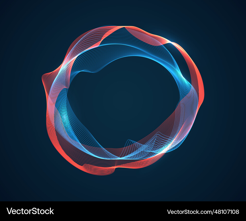 Music circle wave sound beat ripples emit waves Vector Image