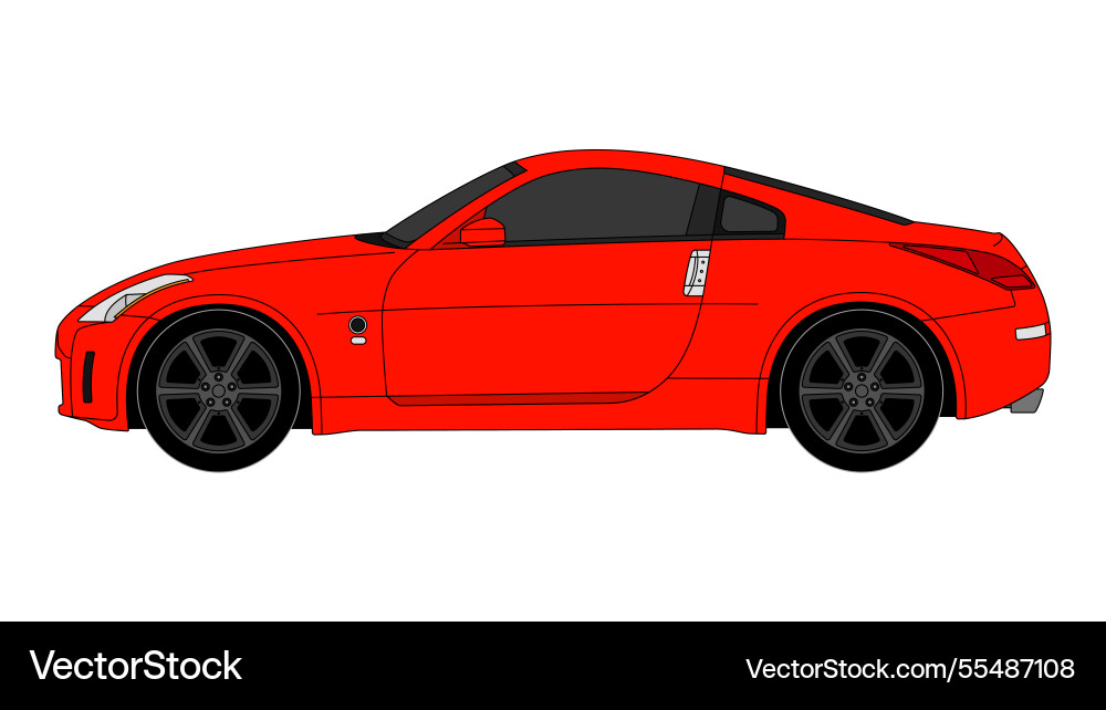 Nissan 350z z33 Royalty Free Vector Image - VectorStock