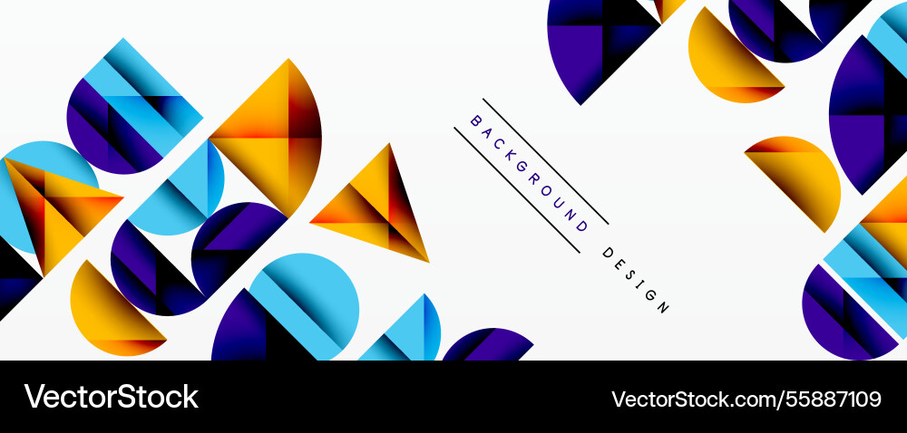 Abstract geometric pattern with intersecting Vector Image