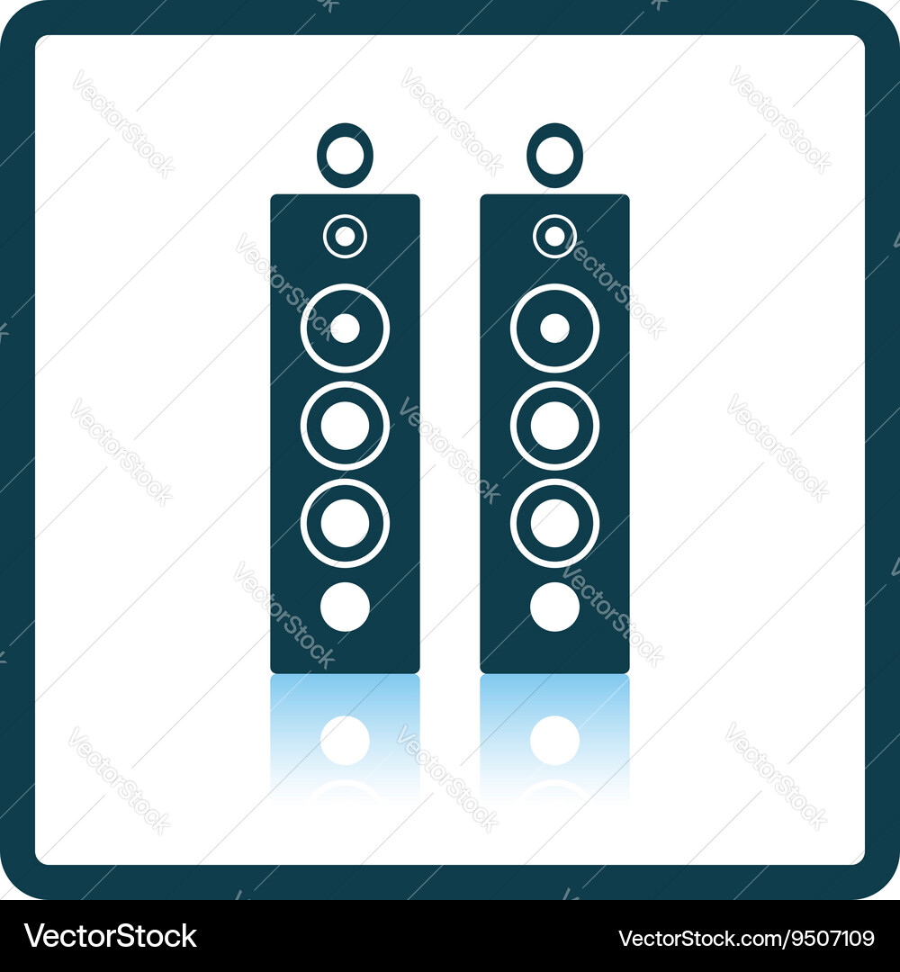 Audio system speakers icon Royalty Free Vector Image