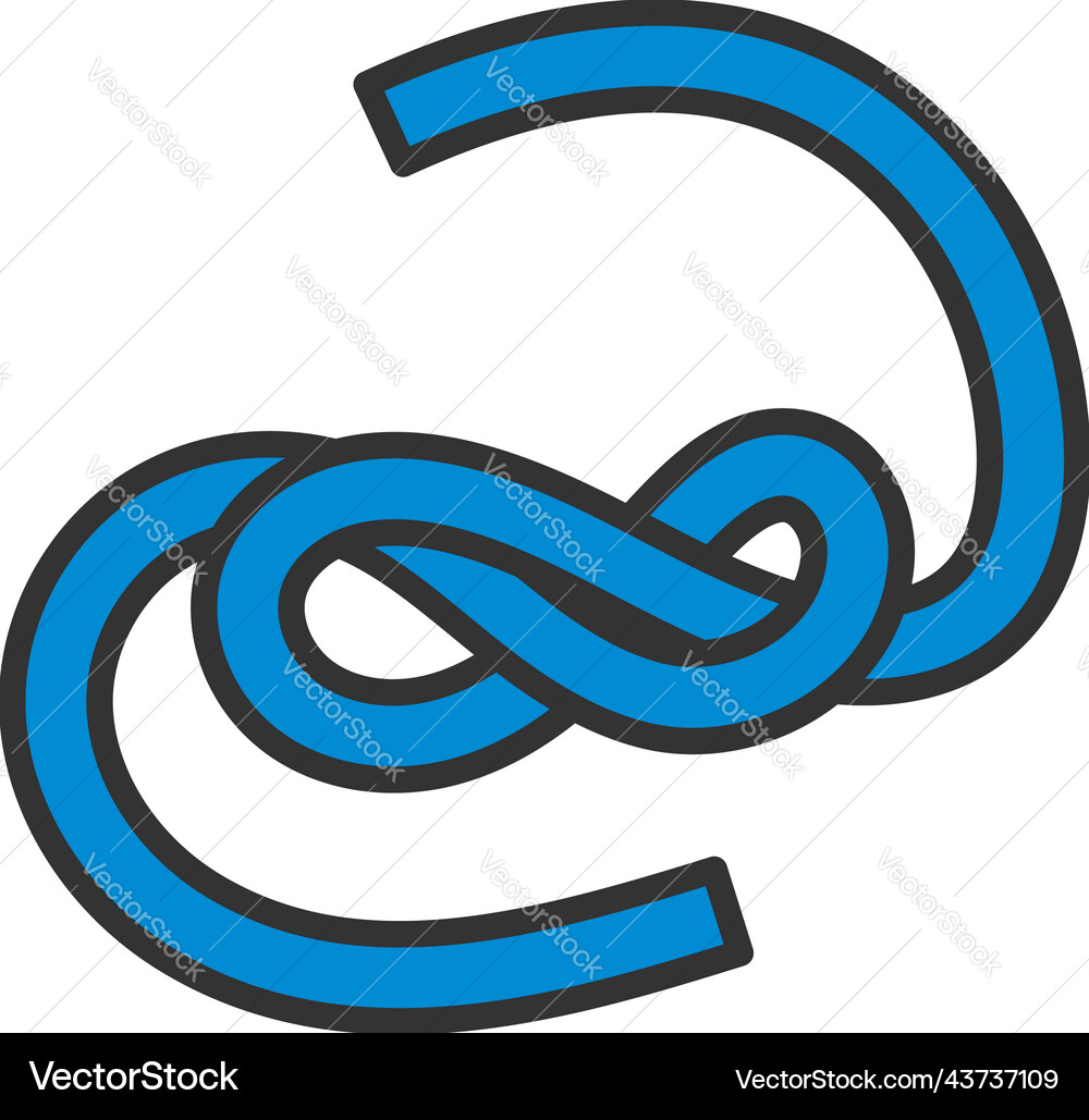Icon of rope Royalty Free Vector Image - VectorStock