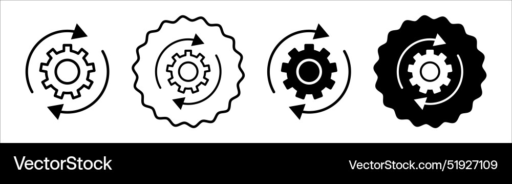 Recovery icon logo set Royalty Free Vector Image